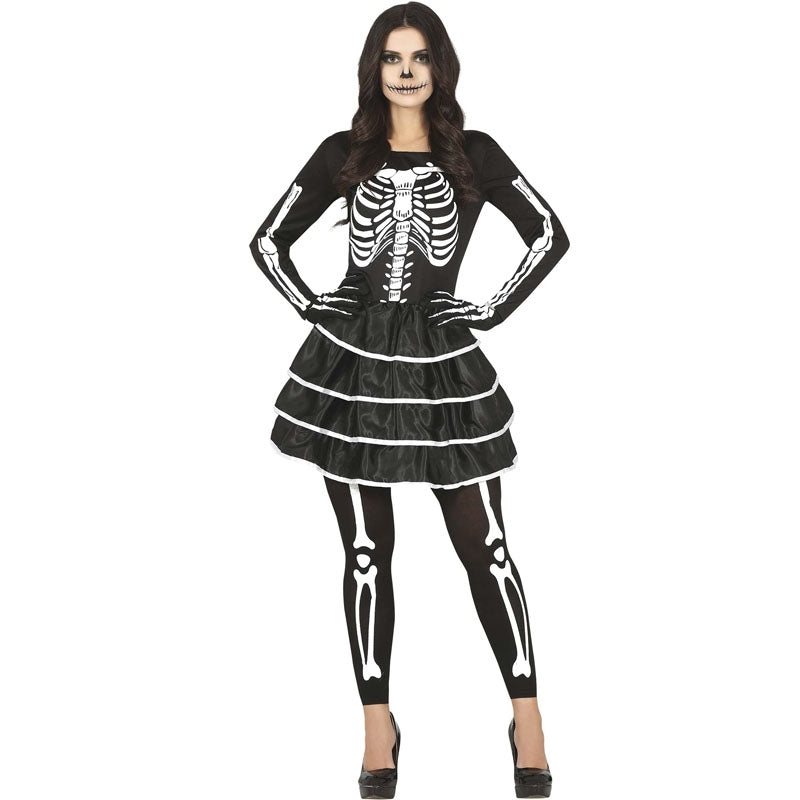 Skelett Kostum Halloween Damen