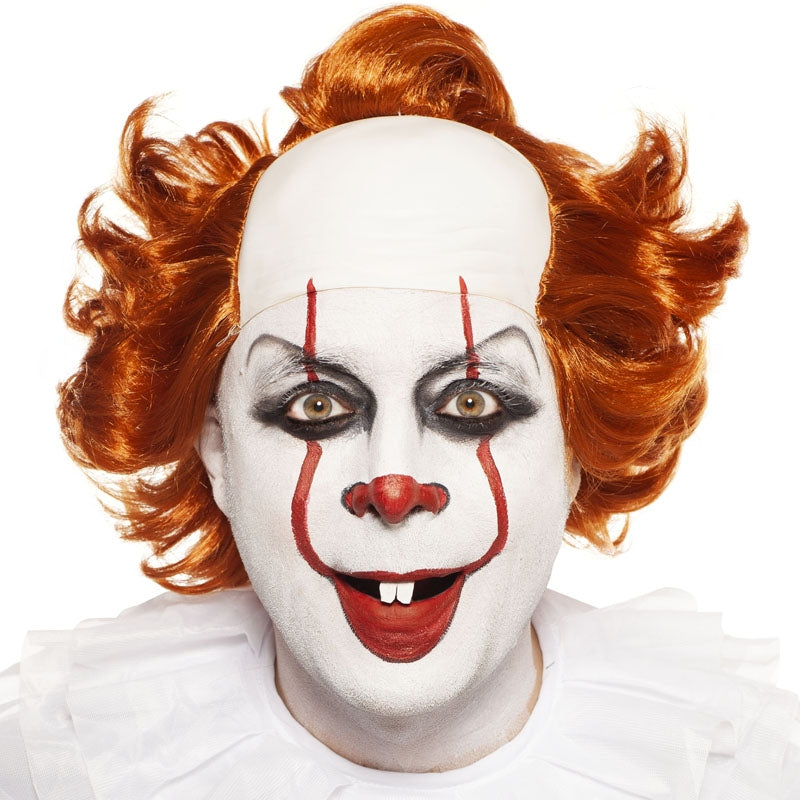 Glatze mit Clown-It-Haar | Karneval Zubehör