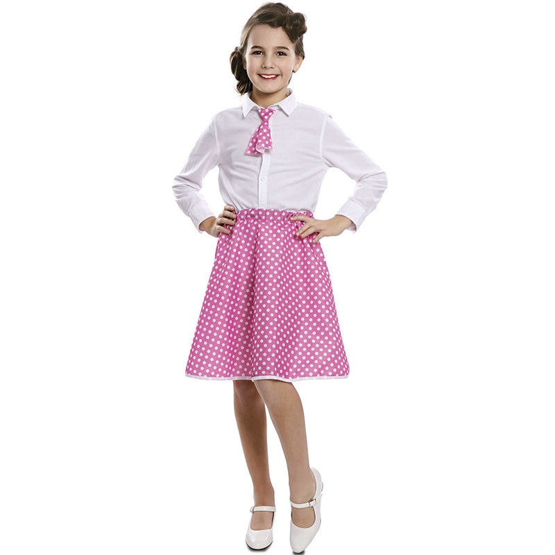 Rosa Pin-up Kostüm für Mädchen | Online Einkaufen