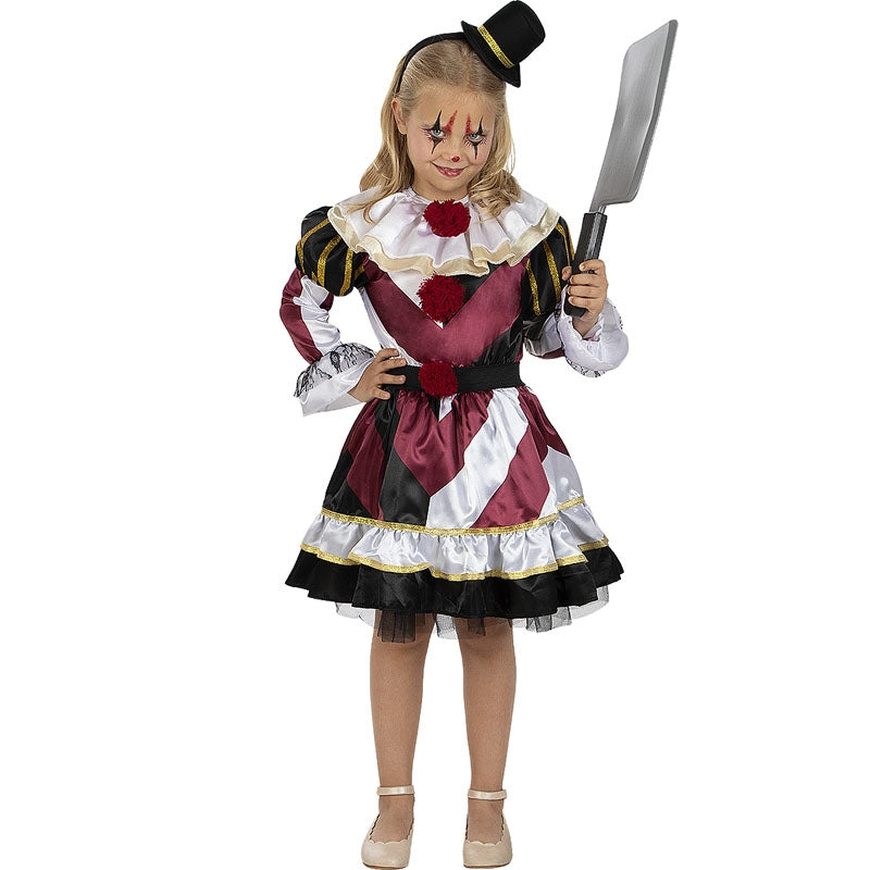 Premium Killer Clown Mädchen Halloween Kostüm für gruselige Partys