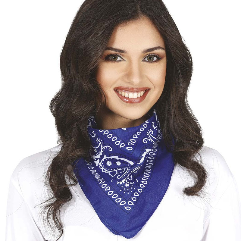 Dunkelblaues Cowboy-Halstuch | Karneval Zubehör